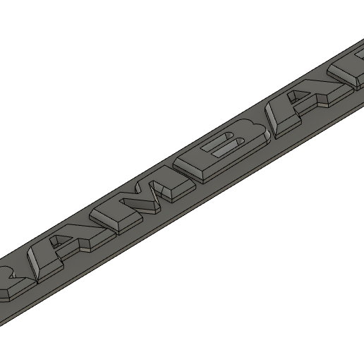STEP file Dodge Ram "RAMBAR" Trim 🐏 ・3D printing template to download・Cults