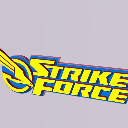 Free STL file MARVEL Strike Force Logo 🚩 ・3D printing model to download ...