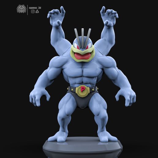 🐉 MACHAMP・ STL File for ・Cults