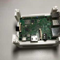 3D printed Raspberry Pi 3, 4 Rock Pi 4 Stackable rack・Cults