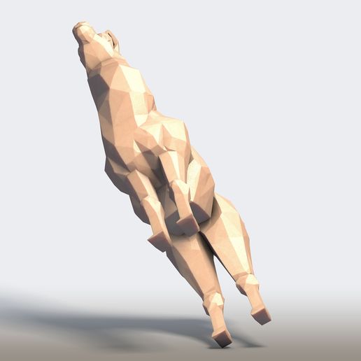 🦙 Llama Low Poly・ STL File for 3D printing・Cults