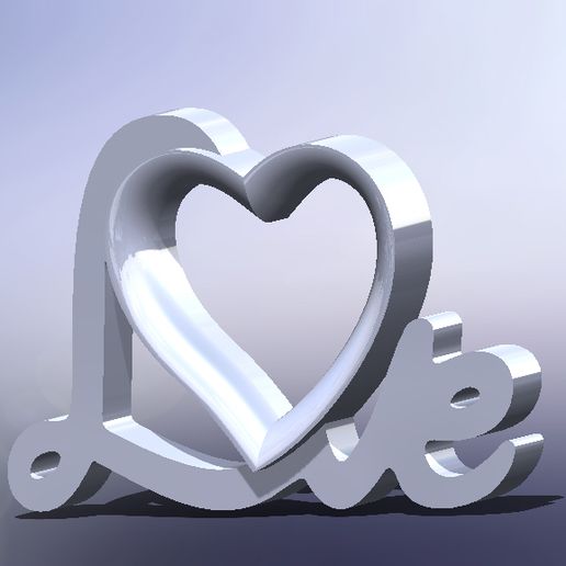 STL file Love ️‍🔥 (OBJ)・Template to download and 3D print・Cults