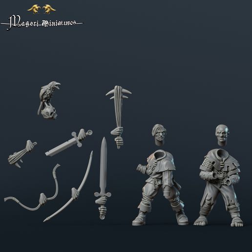 🧛 Undead warband vol 1・ 3D File for 3D printing・Cults