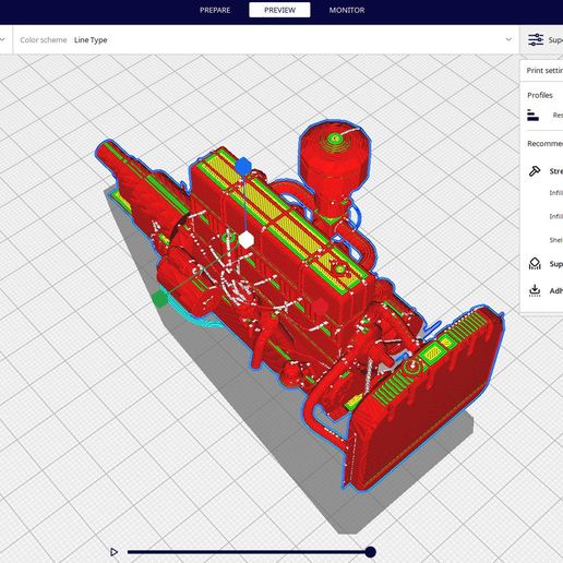 ⚙️ Chevy engine・ STL File for 3D printing・Cults