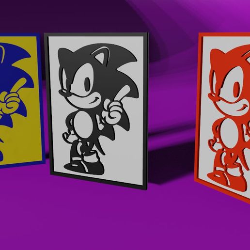 Free STL file Sonic 🪞 ・3D printer design to download・Cults
