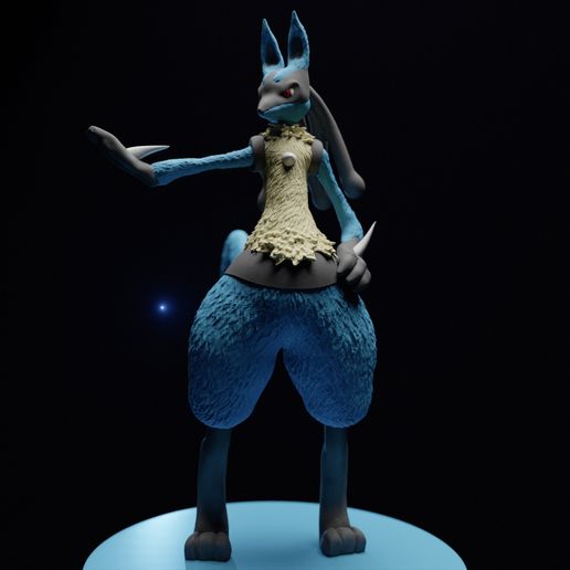 🐉 POKEMON LUCARIO 3D・ STL File for 3D printing・Cults