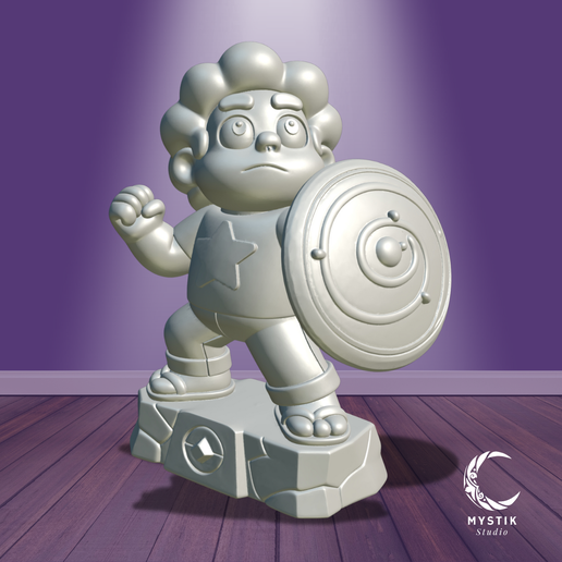👾 Steven Universe - 3D Fanart Figure・ STL File for 3D printing・Cults