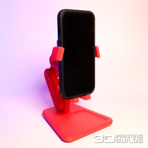 📞 Adjustable Phone Holder・ 3D File for 3D printing・Cults