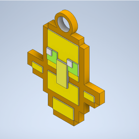 🔑 Totem of immortality Minecraft key chain・Archivo STL Gratis para ...