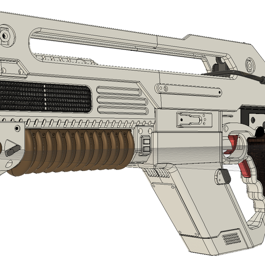 👽 Alien Romulus F44AA Pulse Rifle・ 3D File for 3D printing・Cults