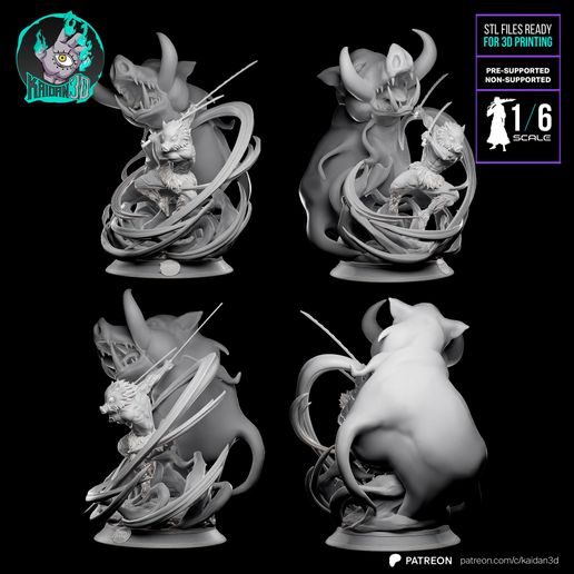 🎨 Hashibira Inosuke DEMON SLAYER - STL ready for 3D Printing・ 3D File ...