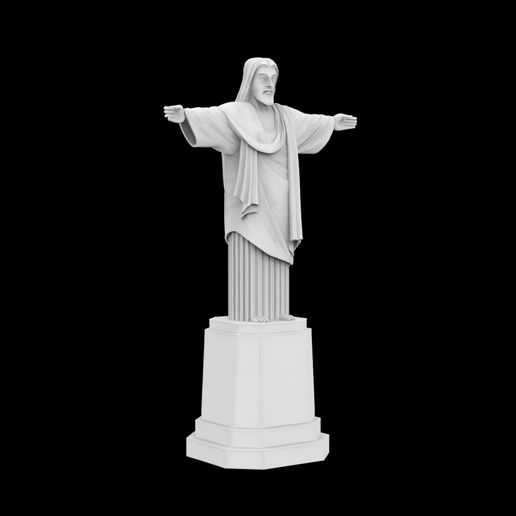 ️ Christ the Redeemer Desk Statue・ STL File for 3D printing・Cults