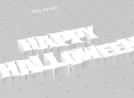 🎃 Happy Halloween Sign, Words, 2D Art, 3D Words, Wall Art・ STL File for ...