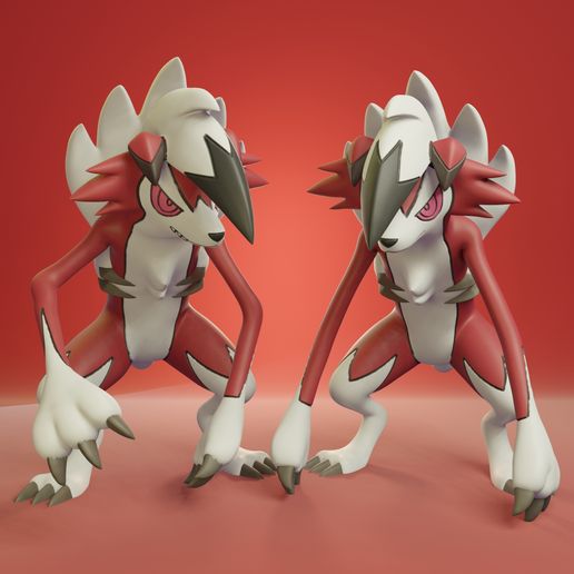 how to draw a lycanroc midnight form