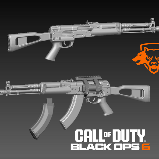 OBJ file ak-74 3d model Call of duty bo6 warzone 🤙 ・3D printing template to download・Cults
