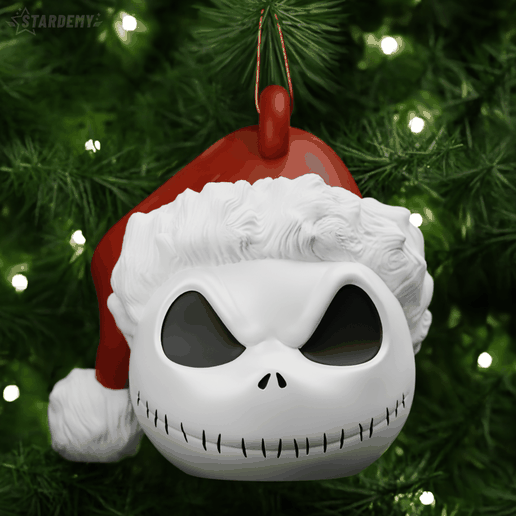🎄 Jack Christmas Ornaments Many Expressions and Santa Hat option・ 3D ...