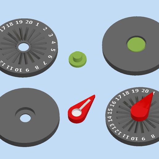🎲 Wargames Wound Counter・Free STL File for 3D printing・Cults