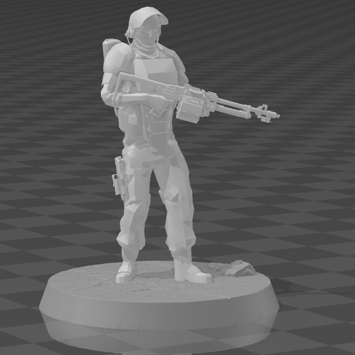 🎲 NCR heavy troopers squad from Fallout・Free OBJ File for 3D printing・Cults