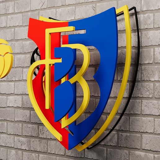 🧩 FC Basel 3D Puzzle Crest – Paintable Swiss Football Emblem・ 3D File ...