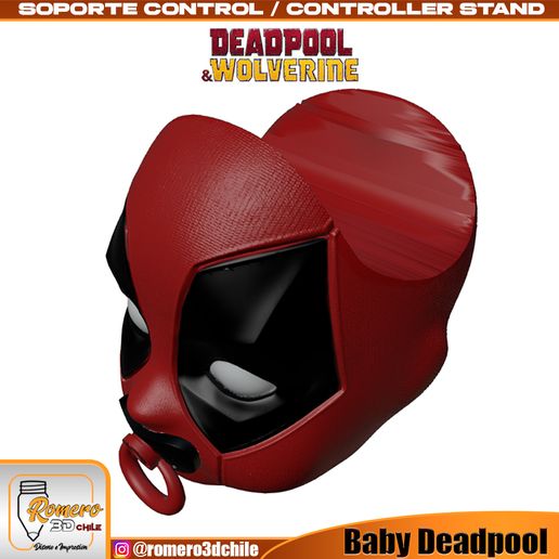 👶 Deadpool Baby Control Support・ STL File for 3D printing・Cults