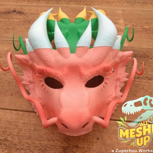 🐉 Eastern Dragon Masquerade Masks・Free STL File for 3D printing・Cults