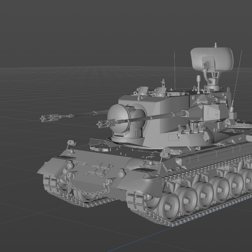 🪖 German Gepard anti-aircraft tank 3D model material (1)・ OBJ File for ...
