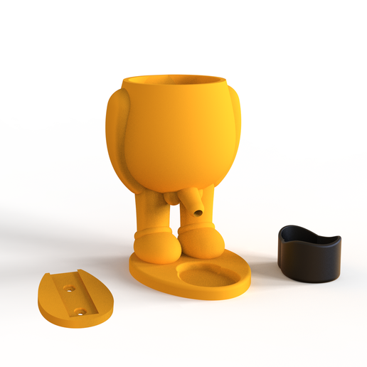 👨 Peeing Man Wall Mounted Planter with Drip Tray・ STL File for 3D ...