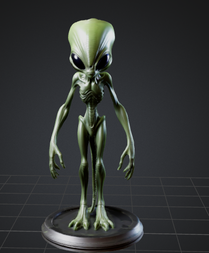 3D file Extraterrestrial Majesty: Alien Statue 3D Print Model" 👽 ・3D ...