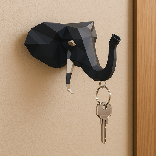 🐘 Elephant Key Chain・ STL File for 3D printing・Cults