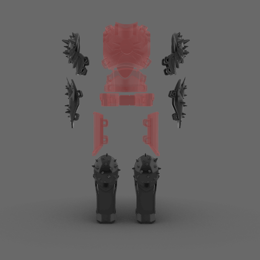 Archivo STL 1:12 accesorios venom armour spike 👽 ・Modelo para descargar ...