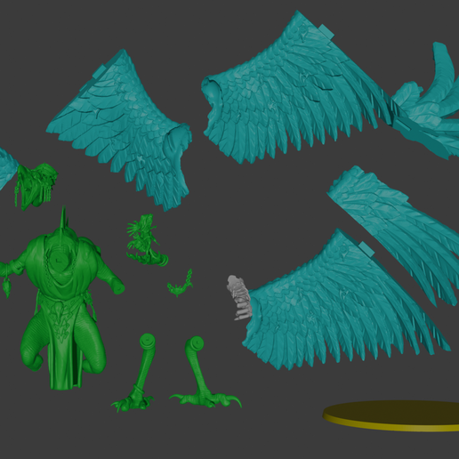 3D file Bird Demon 🐦 ・3D print design to download・Cults