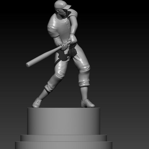 ⚾ MLB - Baseball player trophy statue destop - 3d Print・ STL File for ...