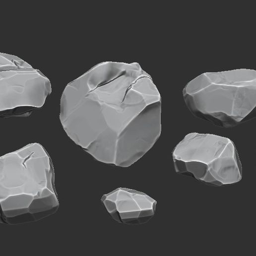 🪨 Rocks for Bases・ STL File for 3D printing・Cults