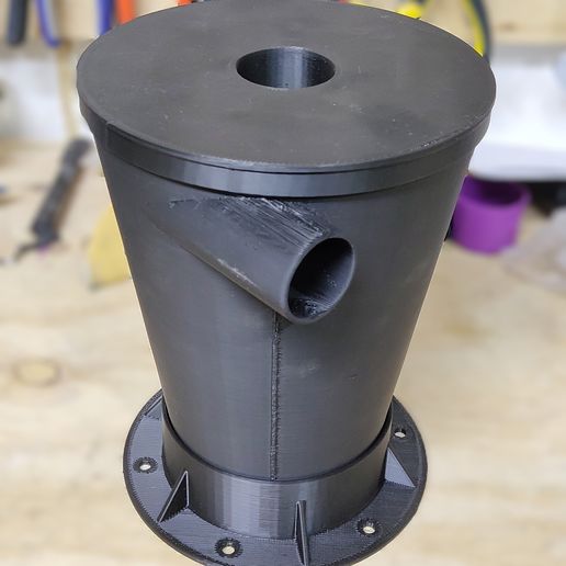 STL file Cyclone Dust Collector 38mm 🌀 ・3D printing idea to download・Cults