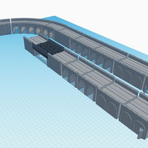 🚂 Double Viaduct N Gauge Radius1&2 and Straights・ STL File for 3D ...