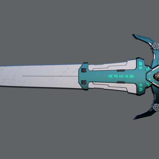 🤴 Lich King Frostmourne Cyberpunk Sword [3D STL] Inactive・Free 3D File ...
