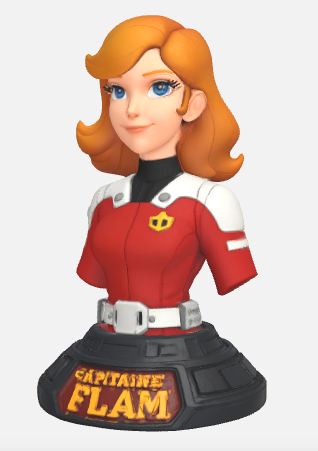 👤 captain flam bust 7 figures・ STL File for 3D printing・Cults