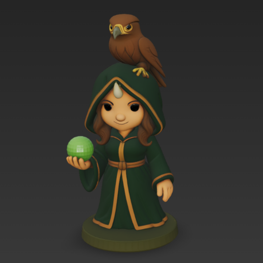 ♀️ Female Summoner RPG・ STL File for 3D printing・Cults