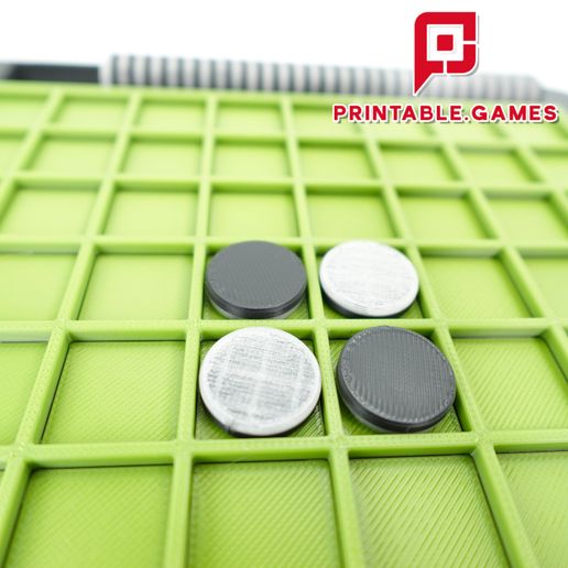 👪 OTHELLO / REVERSI BOARD GAME・ 3D File for 3D printing・Cults