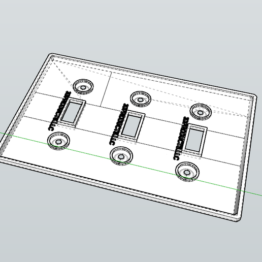 triple light switch toggle