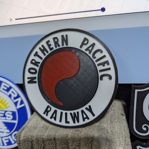🛤️ Defunct Railroad Logos - Northern Pacific Railroad・ STL File for 3D ...