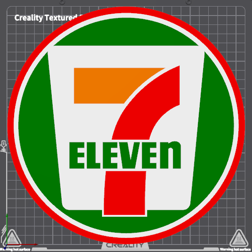 ☕ 7 Seven Eleven sign Wall Decoration Logo Poster・ STL File for 3D ...