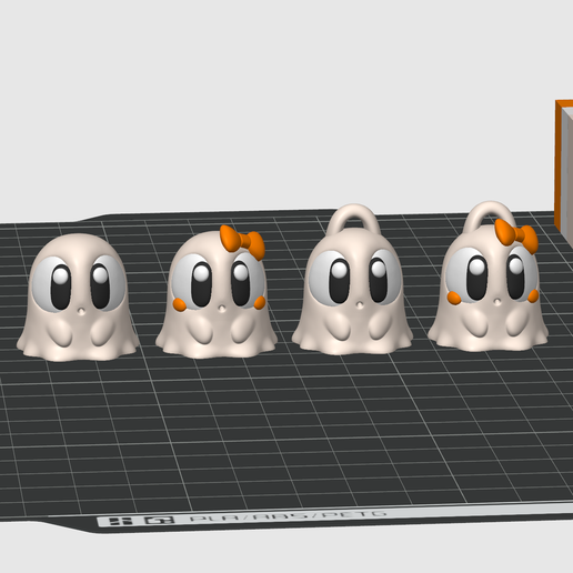 🆓 FREE Halloween Mini Ghosts・Free STL File for 3D printing・Cults
