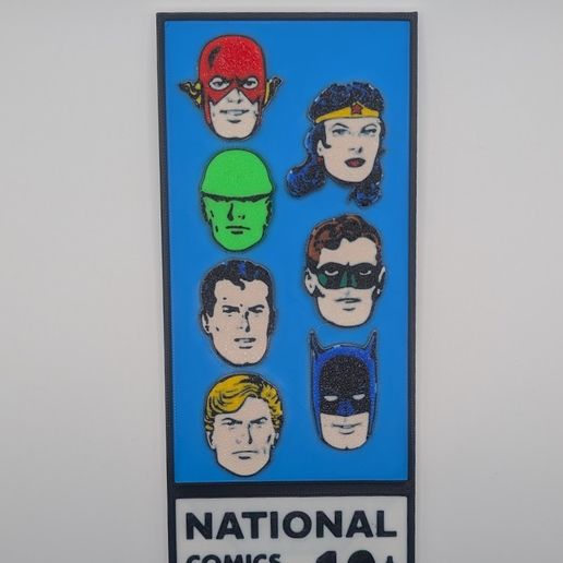 📦 Justice League of America #1 Corner Box + Stand・Free STL File for 3D ...