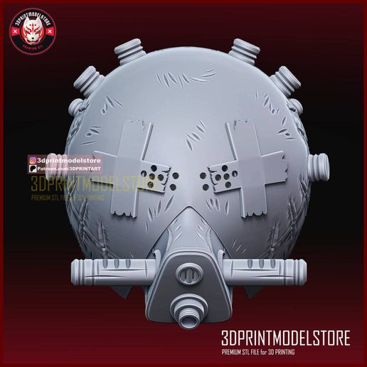 🪖 Gachiakuta Enjin Full Face Mask - Anime Cosplay Helmet・ 3D File for ...