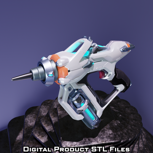 🛰 Si Fi Juno Blaster Overwatch 2・ 3D File for 3D printing・Cults
