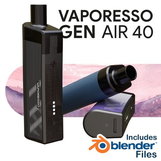 Archivo 3D Vaporesso - Gen Air 40 + Blender File 📁 ・Objeto de impresión ...