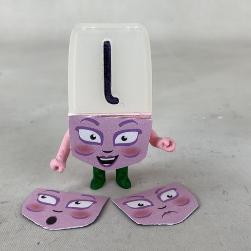 🎒 Alphablocks Poseable Figures for KLM and N・ 3D File for 3D printing・Cults
