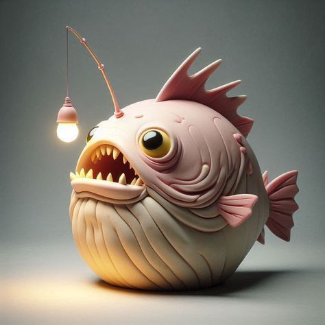 arquivo STL Pez Linterna 🎲 ・modelo de impressão 3D para download・Cults