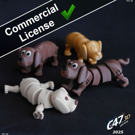 🐕 Flexi Transforming Dog - Commercial License・ STL File for 3D printing ...